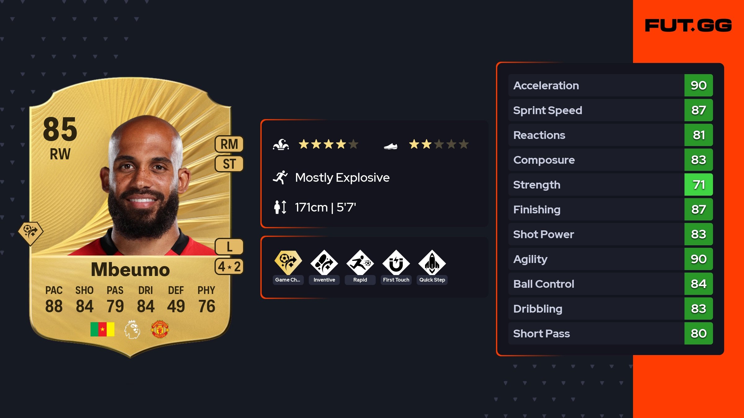 Bryan Mbeumo EA FC 26 Ratings, Prices, and Cards - FUT.GG
