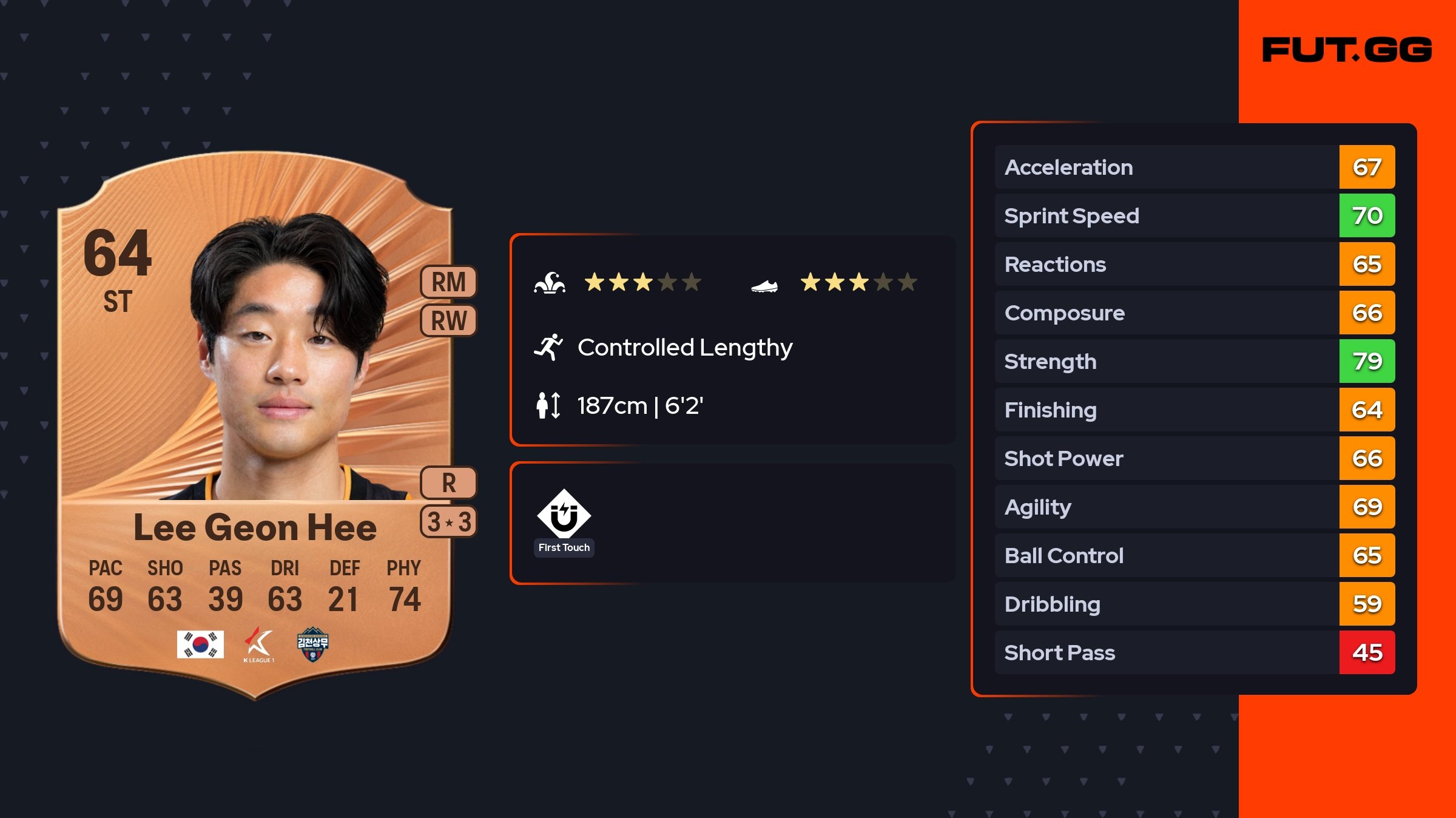 Lee Geon Hee EA FC 26 Ratings, Prices, and Cards - FUT.GG
