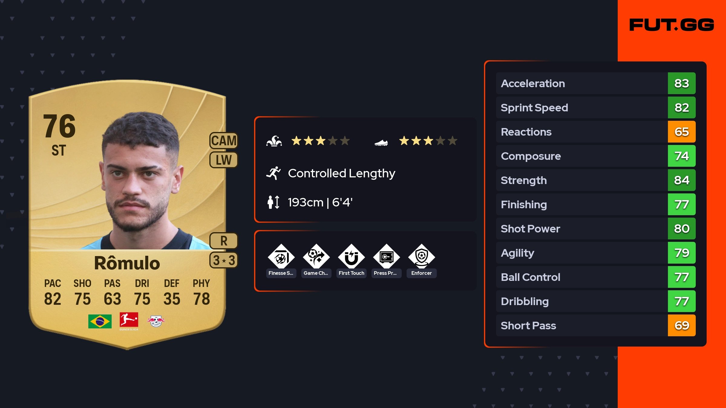 Rômulo EA FC 26 Ratings, Prices, and Cards - FUT.GG