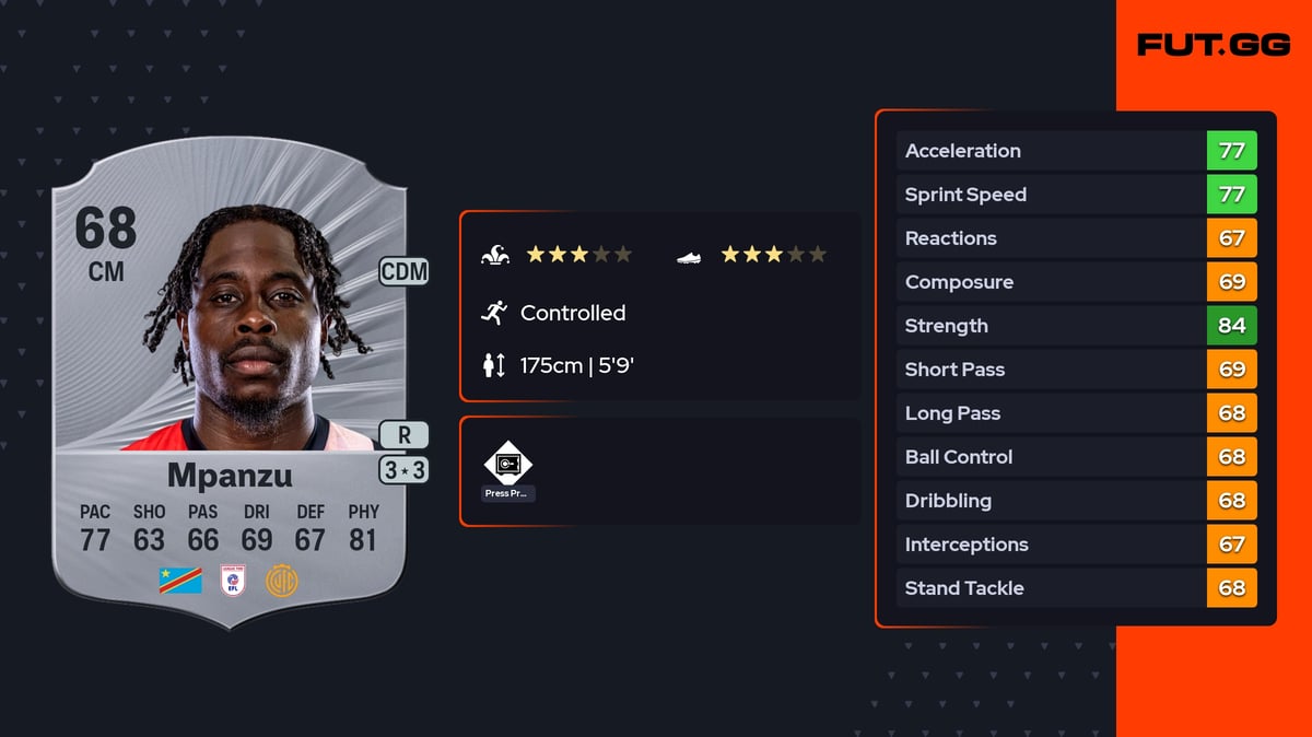 Pelly-Ruddock Mpanzu EA FC 26 Ratings, Prices & Cards - FUT.GG