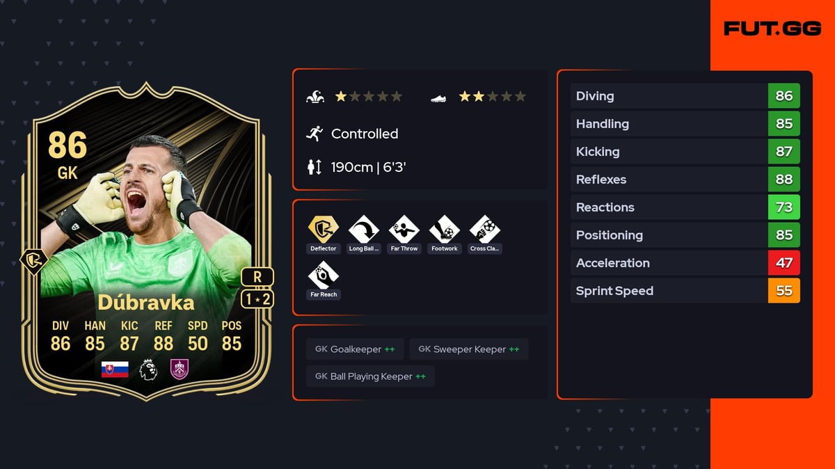 Martin Dúbravka EA FC 26 Ratings, Prices & Cards - FUT.GG